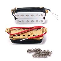 China Zebra Tone Warm Humbucker Pickup Set with Adjustable Pole Spacing for Guitar Tone Enhancement for sale