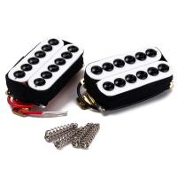 China Double Coil Pickups Humbucker Ceramic 7.9KΩ Neck 16.3KΩ Bridge White Adjustable Screw for sale