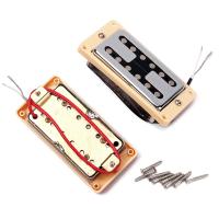 China Guitar Pickup Set H Style Cream ABS Metal Humbucker Dual Coill Pickup N8.6K/B12.7K Output for sale