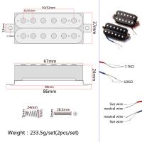 China Hot Rodded Double Coil Pickups Humbucker Pickup Magnet Electric Guitars Black Cover for sale