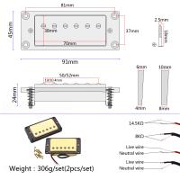 China Ceramic Double Coil Humbucker Pickup N8 K/B14.5 K Adjustable Screw for sale