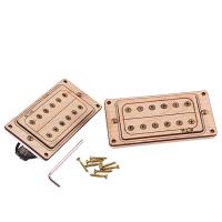 China Humbucker Pickups Dual Coil Maple Wood Cover for ST SG Electric Guitar N8K/B16.5K Output for sale