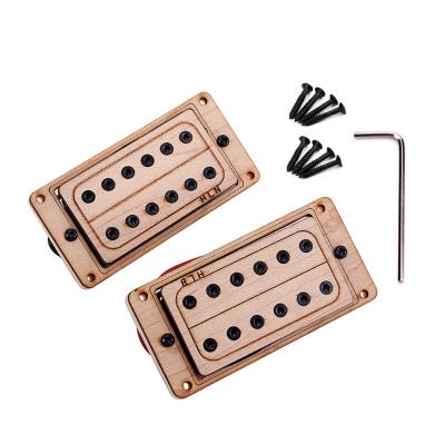 China Maple Wood Humbucker Pickups Double Coil 6 String ST SG Guitar N9K/B16K Output with wrench for sale