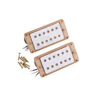 China White Pearl Guitar Pickups Ceramic Electric Guitar Double Coil Humbucker Pickups N9K/B16K Output for sale