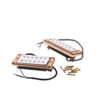 China White Pearl Guitar Pickups Ceramic Electric Guitar Double Coil Humbucker Pickups Maple Wood for sale