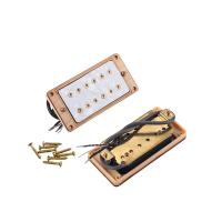 China White Pearl Guitar Pickups Ceramic Electric Guitar Double Coil Humbucker Pickups Maple Wood for sale