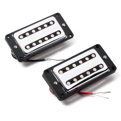 China Double Coil Humbucker Pickup Electric Guitar Ceramic N9.2k/B15.5k Output For Lp Guitar Chrome for sale