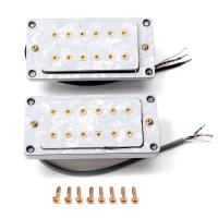 China Rosewood Dual Coil Pickup Humbucker Electric Guitar N9K/B12.5K Output With Screws for sale