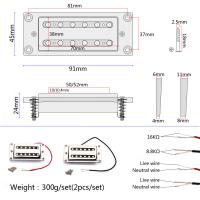China Dual Coill Pickup Humbucker Pickup Set With Mounting Screws for LP Electric Guitars for sale