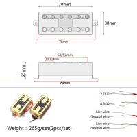 China Double Coil Electric Guitar Pickups Chrome Gold Guitar Parts for sale
