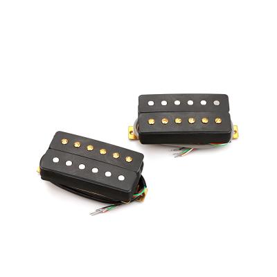 China Clear Sound Double Coil Guitar Pickup Alnico 5 Metal Radian N8.82K/B9.33K Output for sale