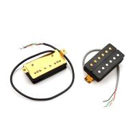 China Clear Sound Double Coil Guitar Pickup Alnico 5 Metal Radian N8.82K/B9.33K Output for sale