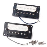 China Zebra Double Coil Pickups Humbucker Pickup Vintage Magnet LP Guitars Black White Cover for sale