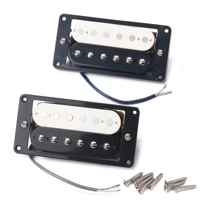 China Zebra Double Coil Pickups Humbucker Pickup Vintage Magnet LP Guitars Black White Cover for sale