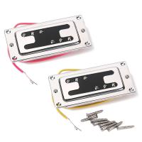 China H Style Dual Coil Mini Humbucker Pickups With Screws Chrome-Plated Plastic for sale