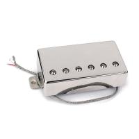 China Alnico 5 Humbucker Chrome Metal Pickup Double Coil 12~13kΩ for LP Guitar Bridge Vintage for sale