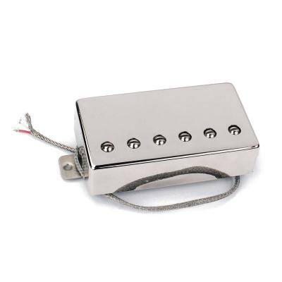 China Alnico 5 Humbucker Chrome Metal Pickup Double Coil 12~13kΩ for LP Guitar Bridge Vintage for sale