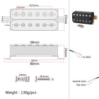 China Alnico 5 Humbucker Pickup Double Coil pickup set 11.5K ST Fender SG Guitar Vintage for sale