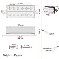 China Alnico 5 Double Coil pickup set Humbucker Pickup 11.5K ST Fender SG Guitar Vintage for sale