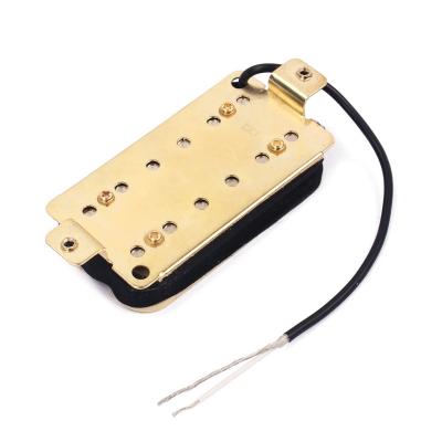 China Alnico 5 Humbucker Chrome Metal Pickup Double Coil 12~13kΩ for LP Guitar Bridge Vintage for sale
