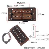China Professional Double Coil High Output Guitar Pickups Rosewood Material for sale