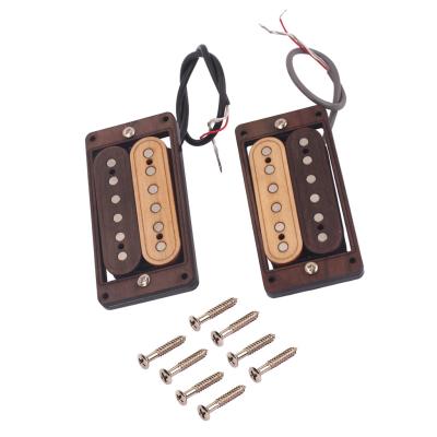 China ST FD SG Style Guitar Alnico 5 Humbucker Pickup Set Dual Coil Rosewood for sale