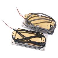 China Alnico 5 Humbucker Pickup Set Dual Coil H Style Pickups Chrome 9~10K Output LP Electric Guitars for sale