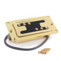China RB Style Mini Style H Type Electric Guitar Humbucker Pickup 72x32MM for RickenBacker Style Guitar Gold for sale
