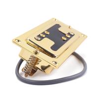 China RB Style Mini Style H Type Electric Guitar Humbucker Pickup 72x32MM for RickenBacker Style Guitar Gold for sale