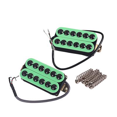 China Green Dual Coil Ceramic Noiseless For Gibson Les Paul SG Electric Guitar for sale