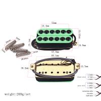 China Green Dual Coil Ceramic Noiseless For Gibson Les Paul SG Electric Guitar for sale