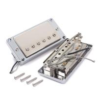 China Alnico 5 Chrome Metal Pickup Dual Coil Closed Mini Humbucker for LP Guitar Bridge for sale