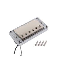 China Dual Coil Closed Mini HumbuckerAlnico 5 Chrome Metal Pickup For LP Guitar Bridge With Mounting Screws for sale