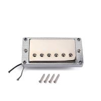 China Dual Coil Closed Mini HumbuckerAlnico 5 Chrome Metal Pickup For LP Guitar Bridge With Mounting Screws for sale