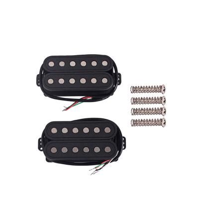 China Alnico 5 Carbon Fiber Dual Coil Guitar Pickups For Electric Guitar Four Conductor Wired for sale