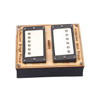 China Alnico 5 Chrome Metal Humbucker Pickup Double Coil 13~14kΩ For LP Guitar With Screws Vintage for sale