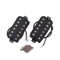 China Carbon Fiber Neck Bridge Position Dual Coil Guitar Pickups With Alnico 5 Magnets for sale