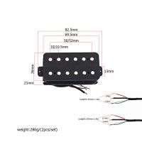 China Alnico V Humbucker Pickup Double Coil N12.9K/B14K Output For Tom Anderson Electric Guitar for sale