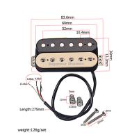 China Alnico 5 Zebra Coil Humbucker Pickup For Electric Guitar for sale