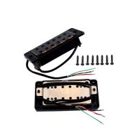 China Alnico 5 Electric Guitar Humbucker With Cupronickel Cover 5-Conductor PVC Magnet Wire for sale