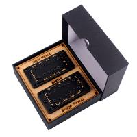 China Alnico 5 Electric Guitar Humbucker With Cupronickel Cover 5-Conductor PVC Magnet Wire for sale