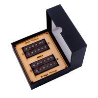 China Plastic Feather LP Electric Guitar Pickup Double Coil Humbucker 19kΩ Neck /20kΩ Bridge for sale