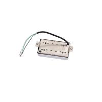 China Chrome Alnico 5 Mini Humbucker Pickup Double Coil  8~9kΩ Adjustable Screws Pole Pieces For LP Electric Guitar for sale