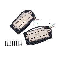 China Alnico 5 Humbucker Pickups Double Coil LP Electric Guitar Pickups Grey Color for sale