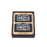 China Alnico 5 Humbucker Pickups Double Coil LP Electric Guitar Pickups Grey Color for sale