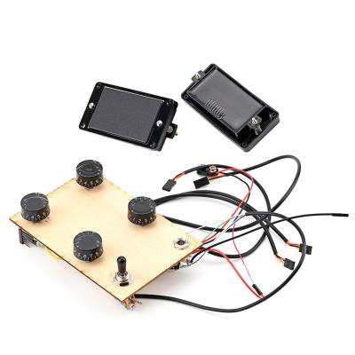 China Guitar Active Pickups Humbucker Pickup 9V battery power supply Black for sale
