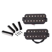 China Alnico V 7 Strings Humbucker pickups Double Coil Pickup set carbon steel Black Vintage electric guitar for sale