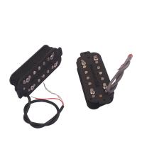 China Alnico V 7 Strings Humbucker pickups Double Coil Pickup set carbon steel Black Vintage electric guitar for sale