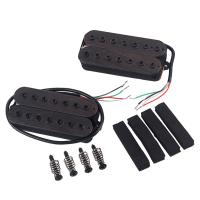 China Alnico V 7 strings Humbucker Pickup Set rosewood Dual Coil pickup hex nut Adjustable Pole-Piece N17K/B19K Output for sale