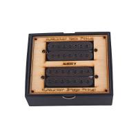 China Alnico V 7 strings Humbucker Pickup Set rosewood Dual Coil pickup hex nut Adjustable Pole-Piece N17K/B19K Output for sale
